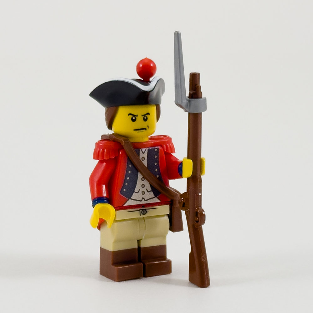 Revolutionary War British Redcoat Soldier with Dark Blue Trim ...