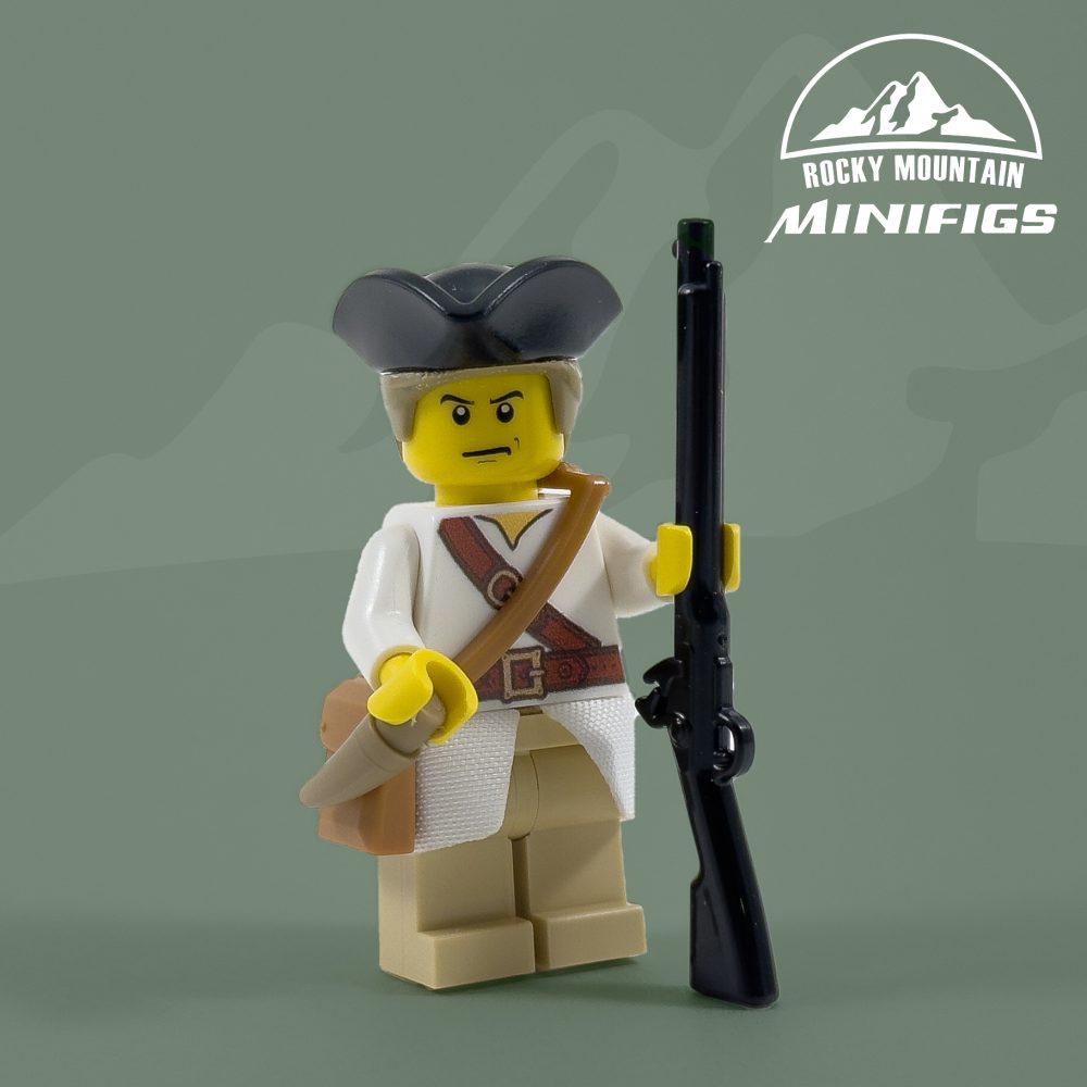 Revolutionary War Colonial Minuteman Minifigure - Rocky Mountain Minifigs