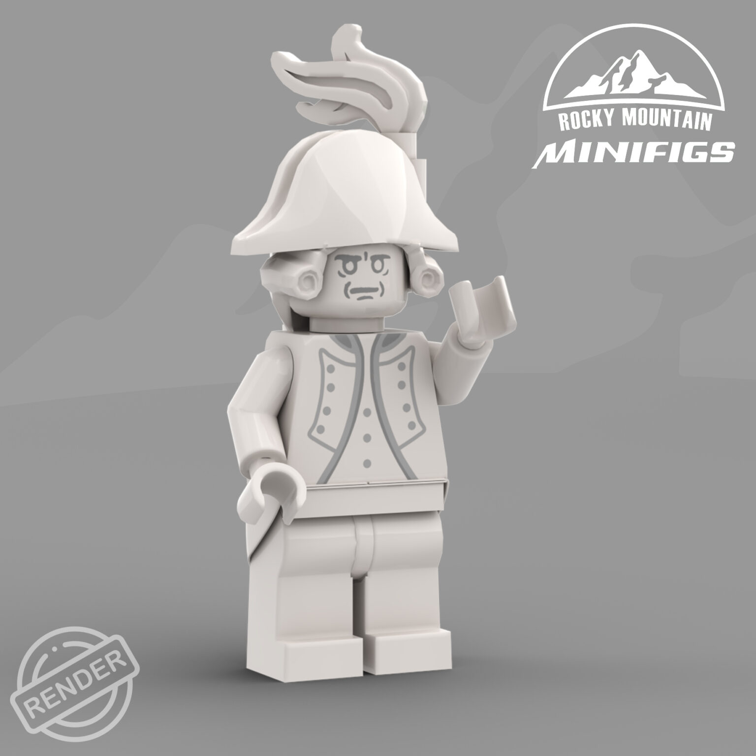 Revolutionary War Officer Statue / Ghost Minifigure - Rocky Mountain ...
