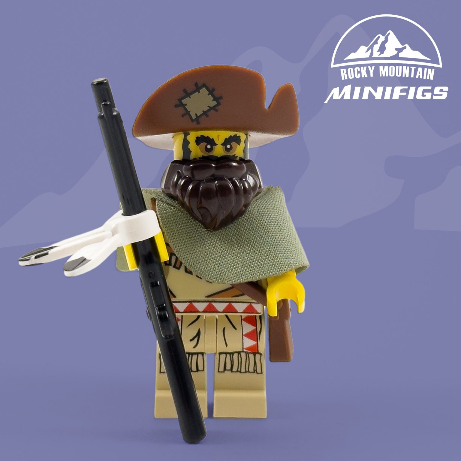 Western Frontier Mountain Man Minifigure - Rocky Mountain Minifigs