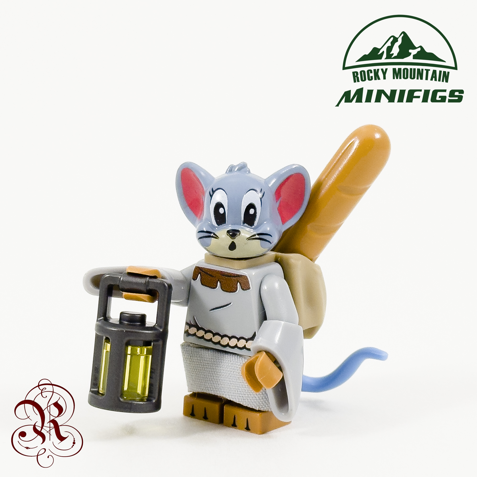 Woodland Creatures Young Abbey Mouse with Lantern Minifigure - Rocky ...
