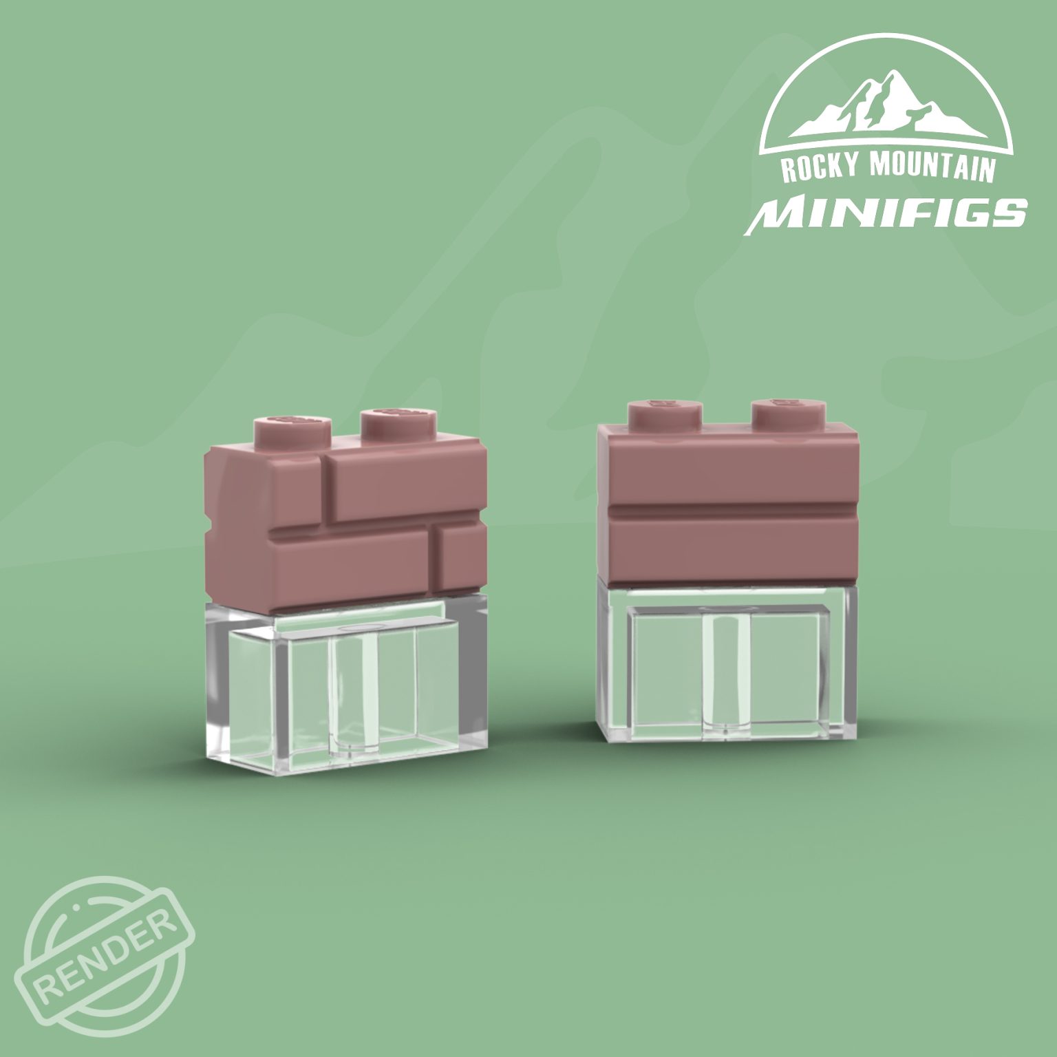 Limited Edition Carved Masonry Profile Brick - Rocky Mountain Minifigs
