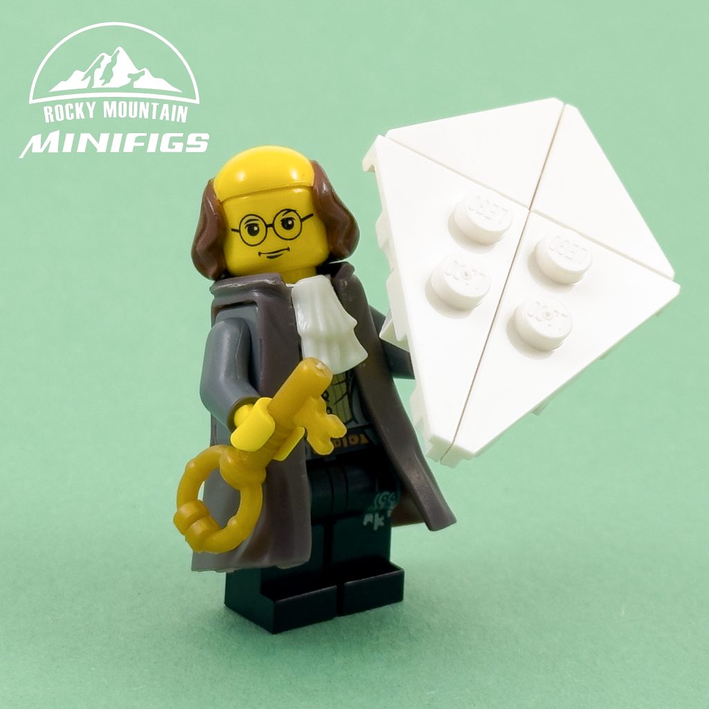 Revolutionary War Benjamin Franklin Minifigure - Rocky Mountain Minifigs