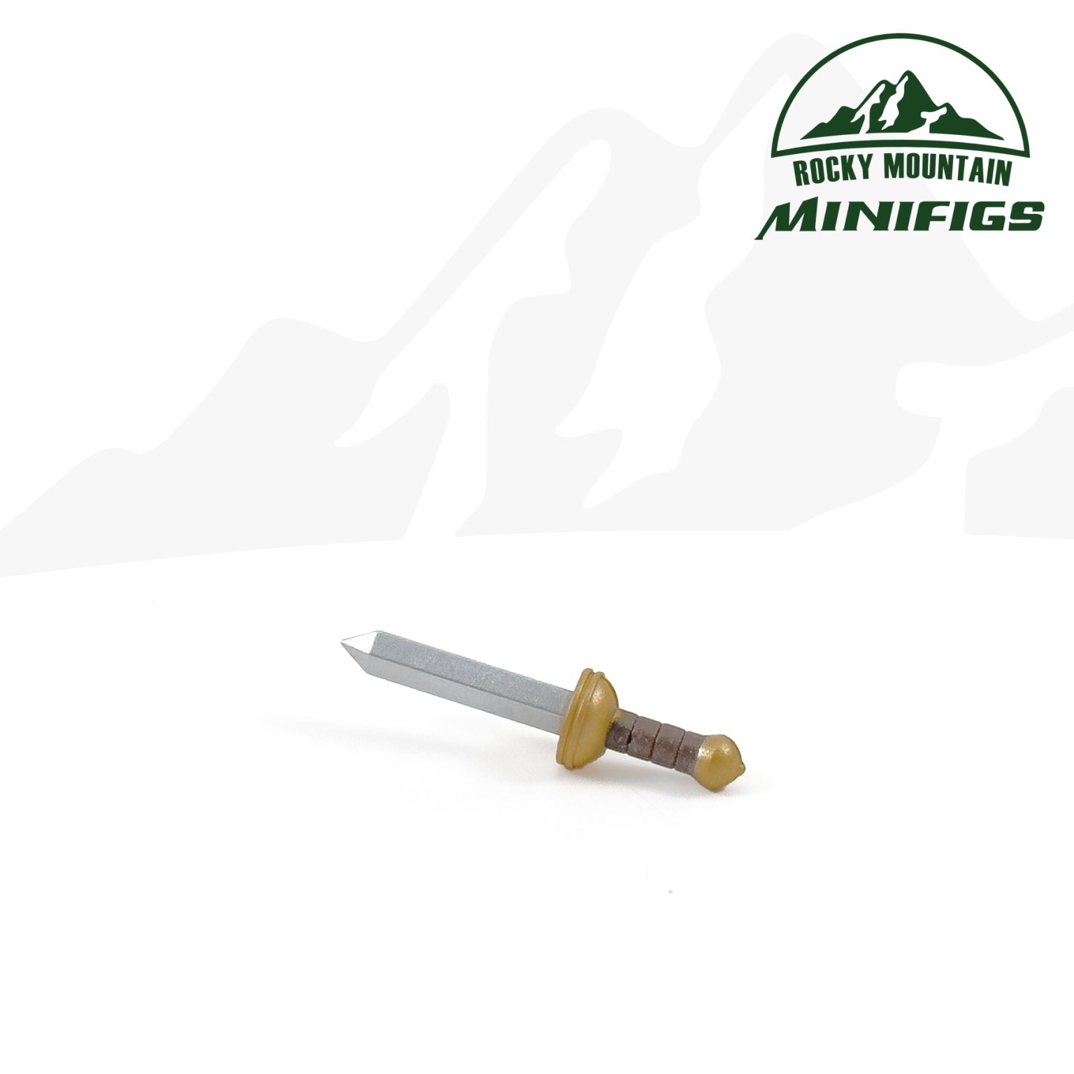 Molded Roman Gladius Sword for Minifigures - Rocky Mountain Minifigs