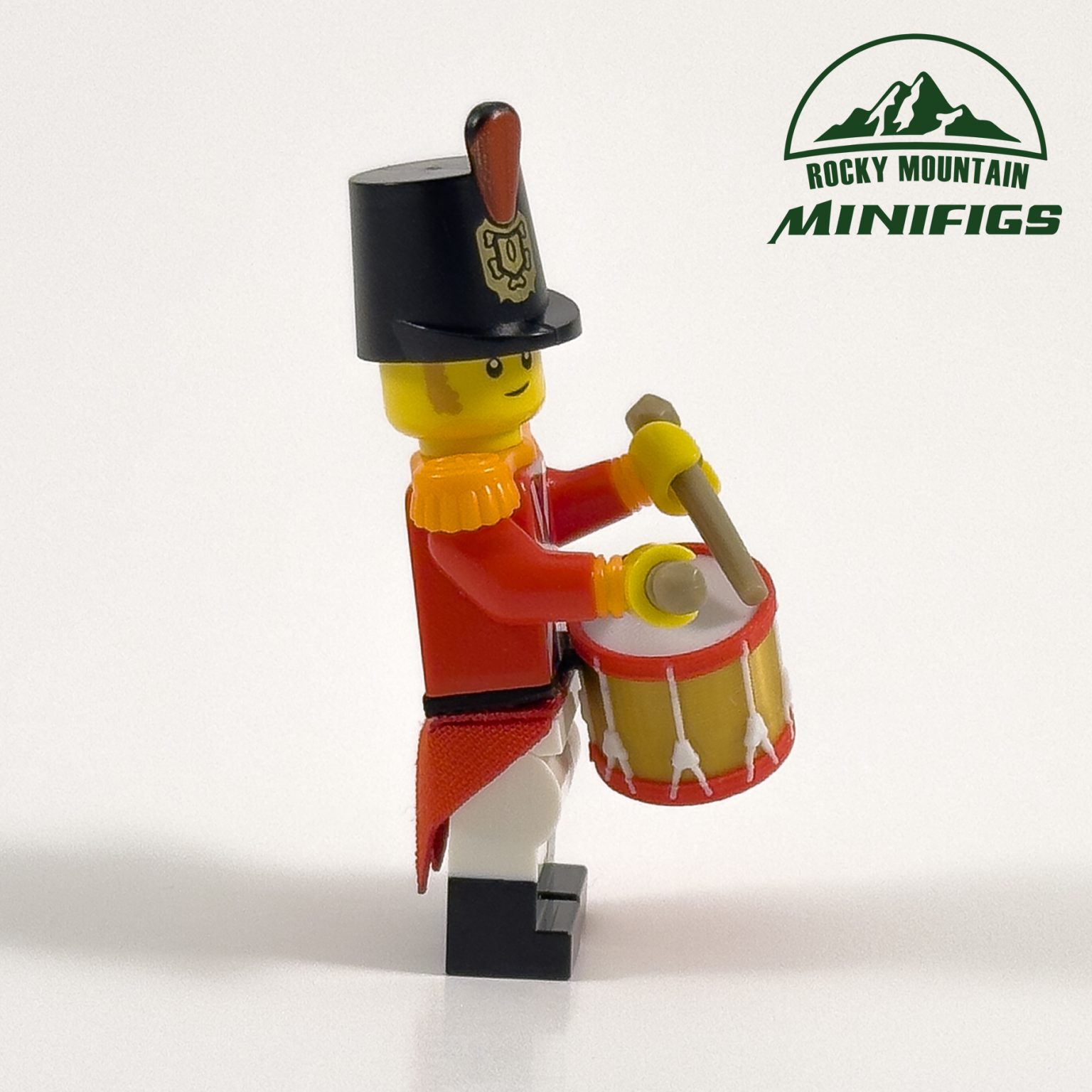 Napoleonic British Regimental Drummer Minifigure - Rocky Mountain Minifigs