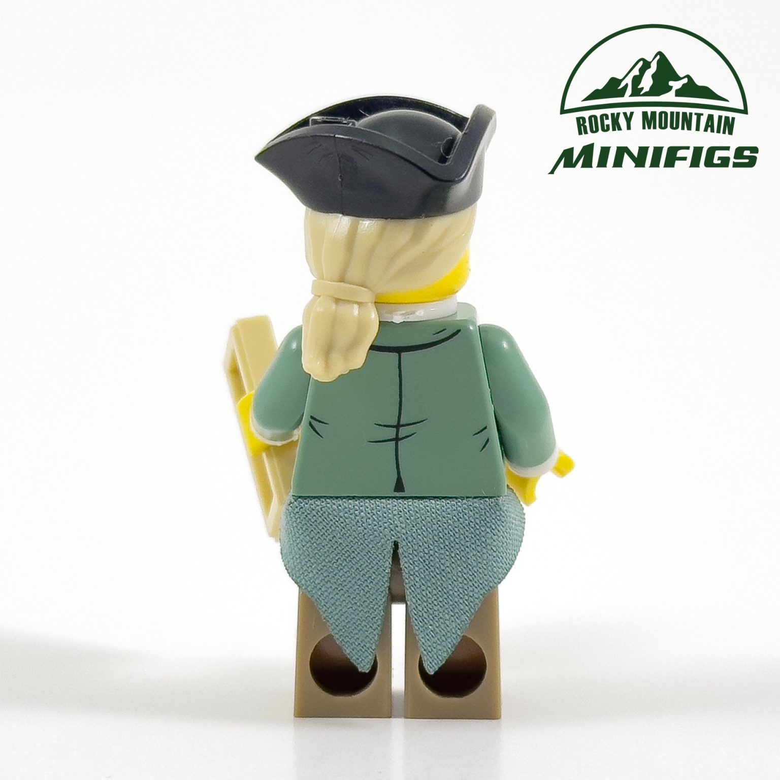 Revolutionary War Male Colonist With Sand Green Jacket Minifigure ...
