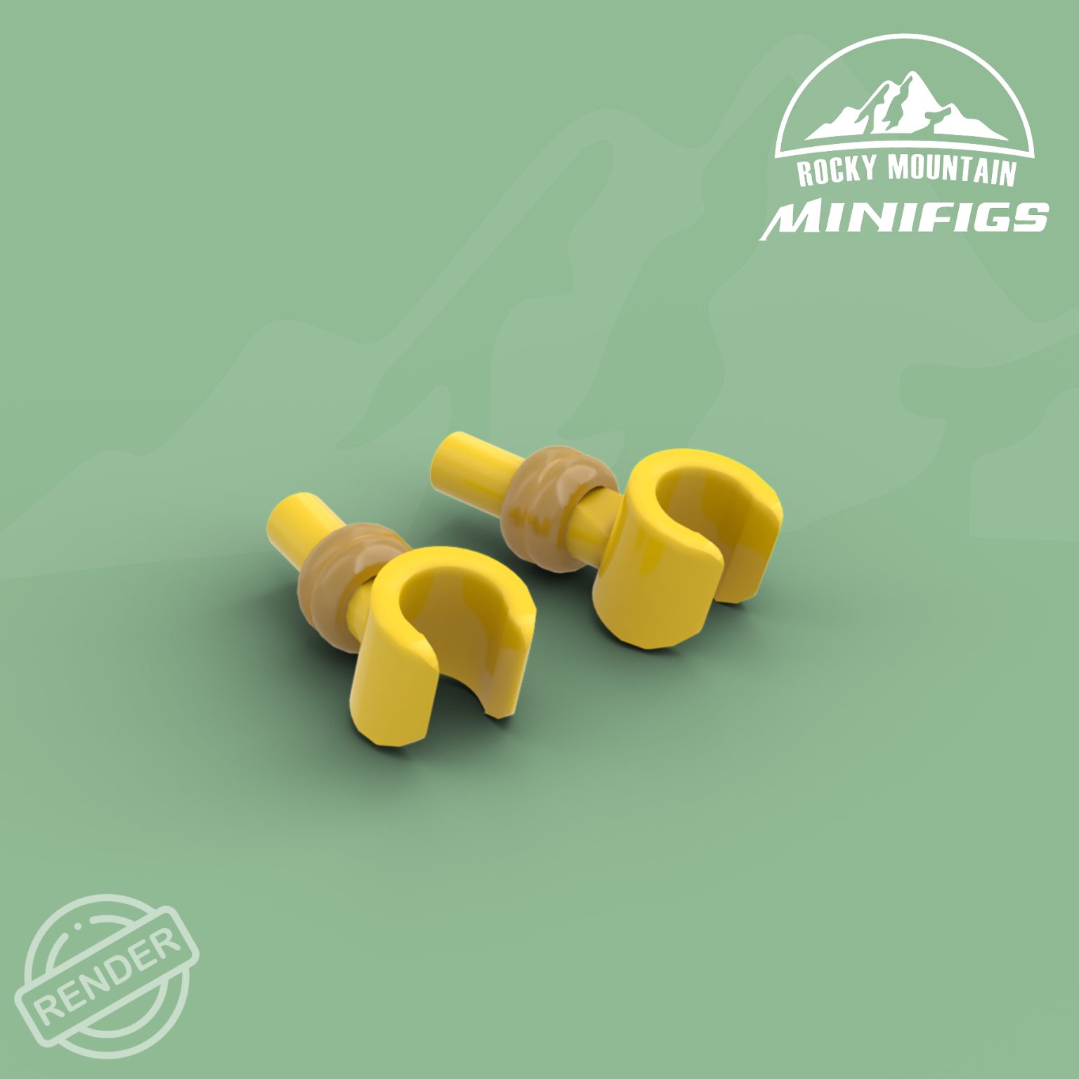 Pair of Hands with Rubber Cuffs Minifigure Accessory - Rocky Mountain ...