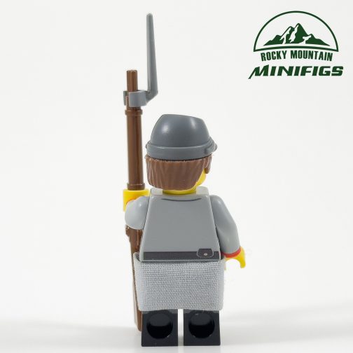 Civil War Rebel Artillery Soldier Minifigure with Caplock Musket ...